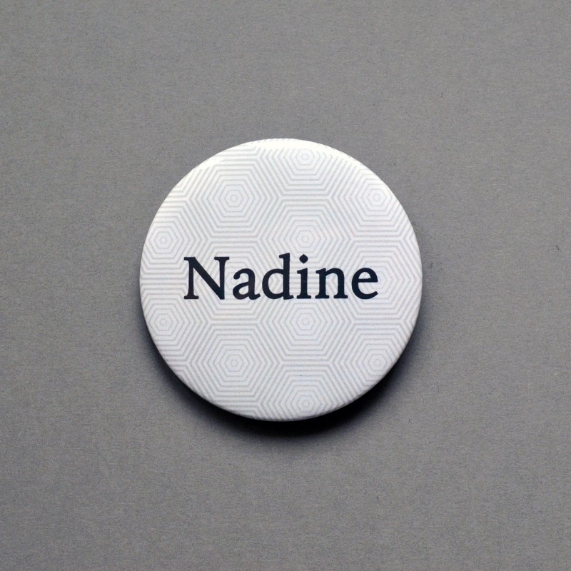 Badge Hexagones personnalisé - La Boite à Badges