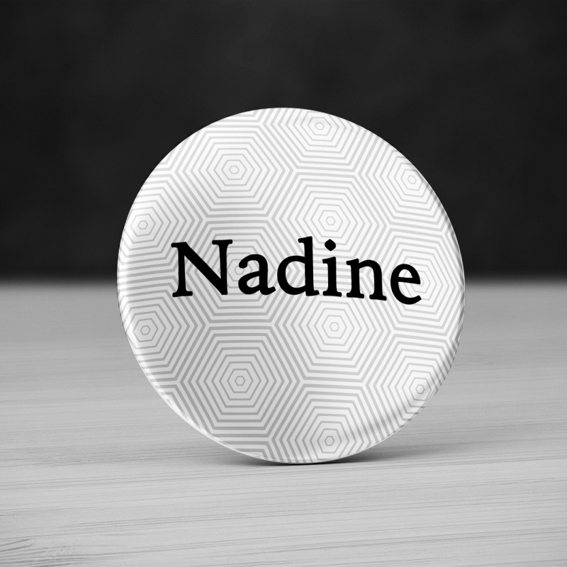 Badge Hexagones personnalisé - La Boite à Badges